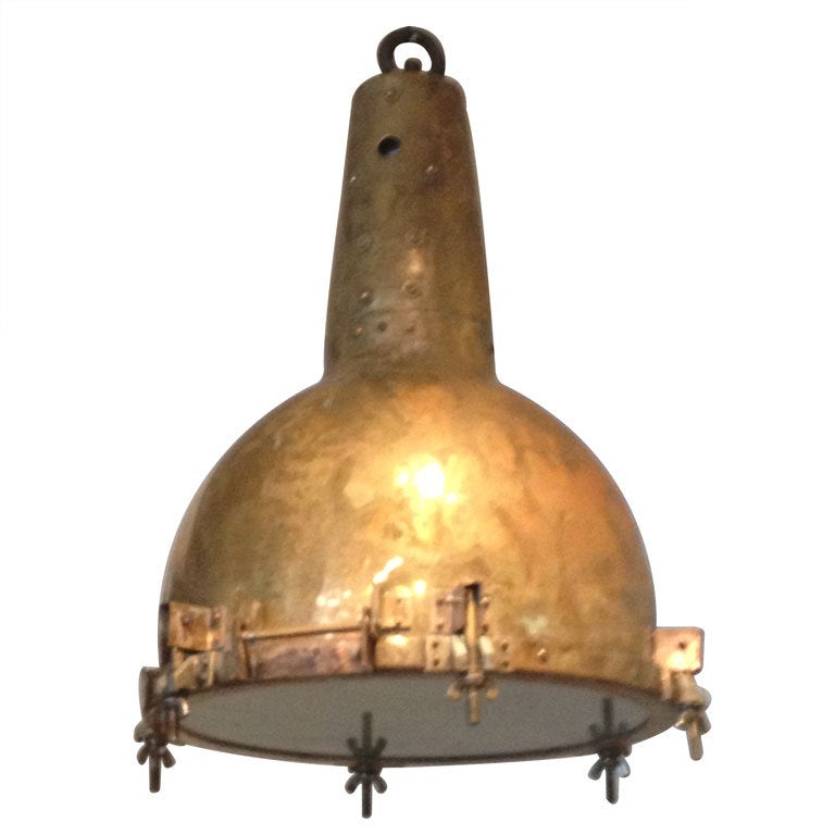 Brass Nautical Fox Spot Light For Sale at 1stDibs