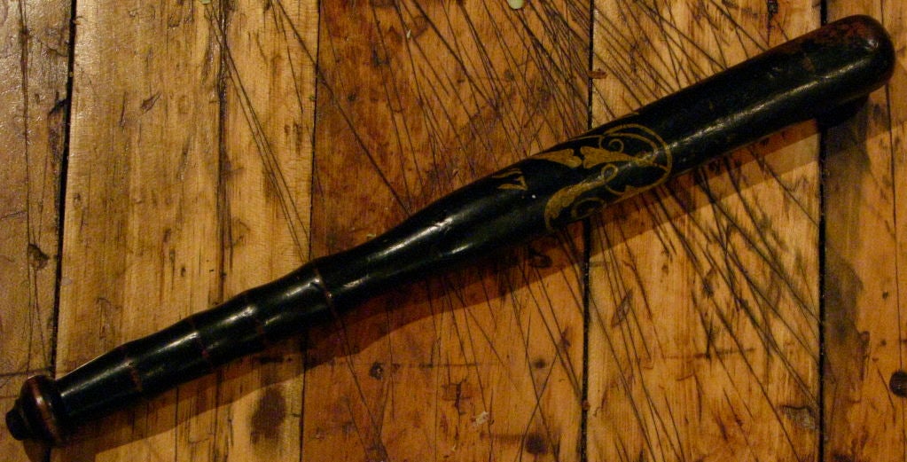 English Wooden and Lead Core Truncheon at 1stDibs