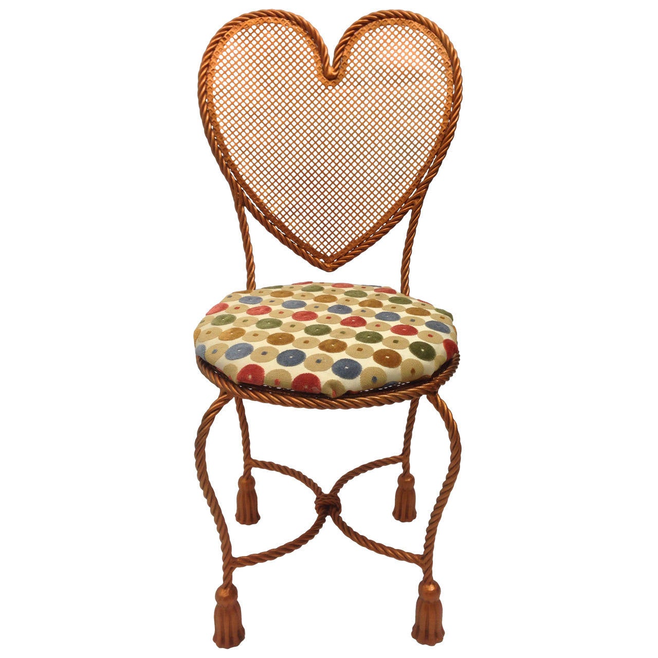 Heart Shaped Rope Chair For Sale at 1stdibs