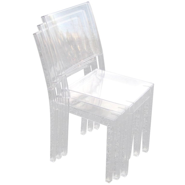 Set of 10 Lucite Chairs by Philippe Stark at 1stDibs