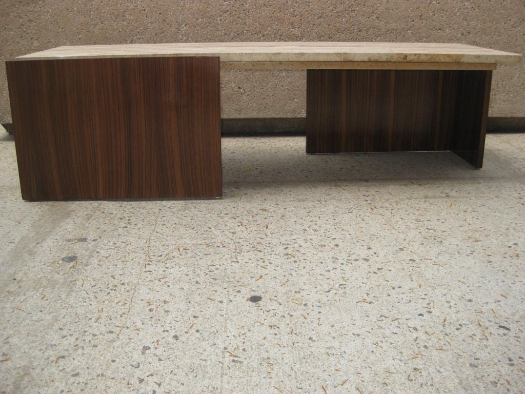 Zebra Wood Cantilever Cocktail Table For Sale at 1stDibs | zebra wood ...