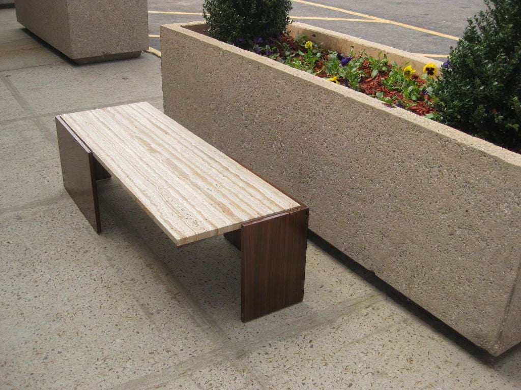 Zebra Wood Cantilever Cocktail Table For Sale at 1stDibs | zebra wood ...