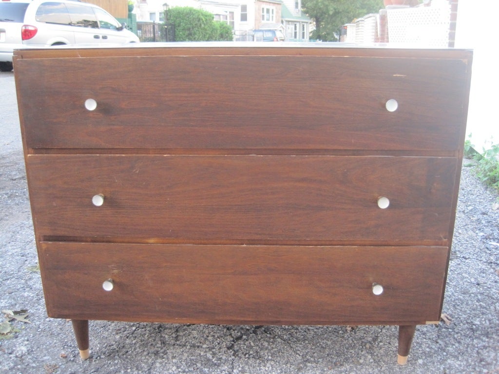 George Nelson Style Three-Drawer Dresser For Sale at 1stDibs
