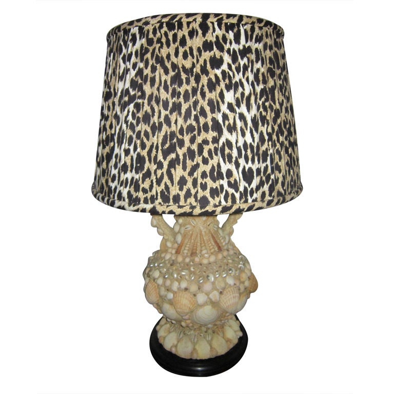 Vintage Shell Lamp For Sale at 1stDibs