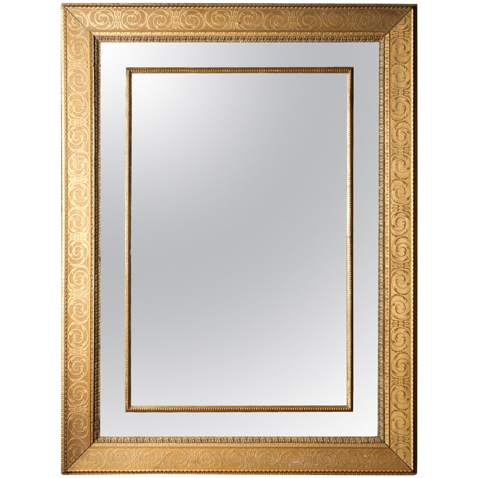 Vintage Regency Style Oval Mirror at 1stDibs