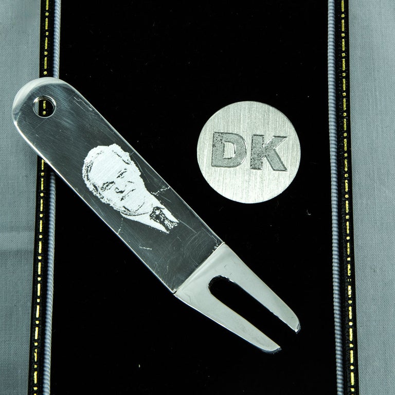 Personalized Sterling Silver Golf Ball Marker and Divot Lifter For Sale ...