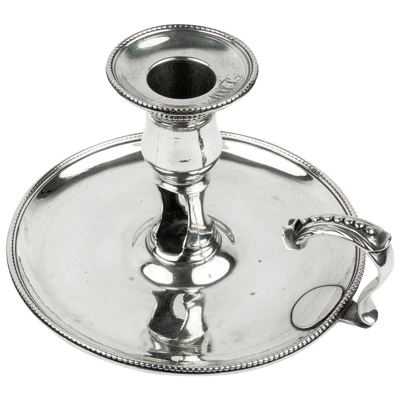Georgian Sterling Silver Chamberstick John Crouch and Thomas Hannam ...