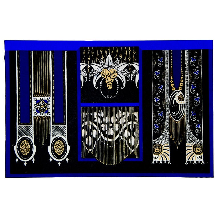Art Deco Textile Designs For Sale at 1stDibs