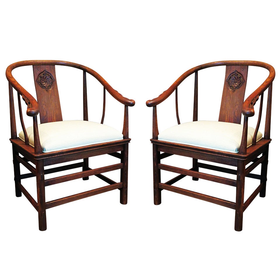Pair of Chinese Chairs at 1stDibs