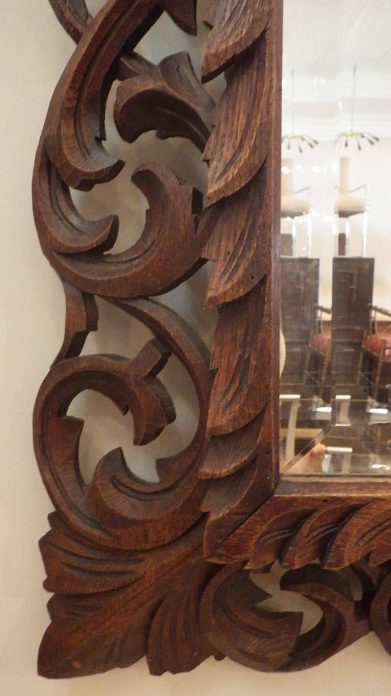 Hand Carved 19th Century Mirror For Sale at 1stDibs