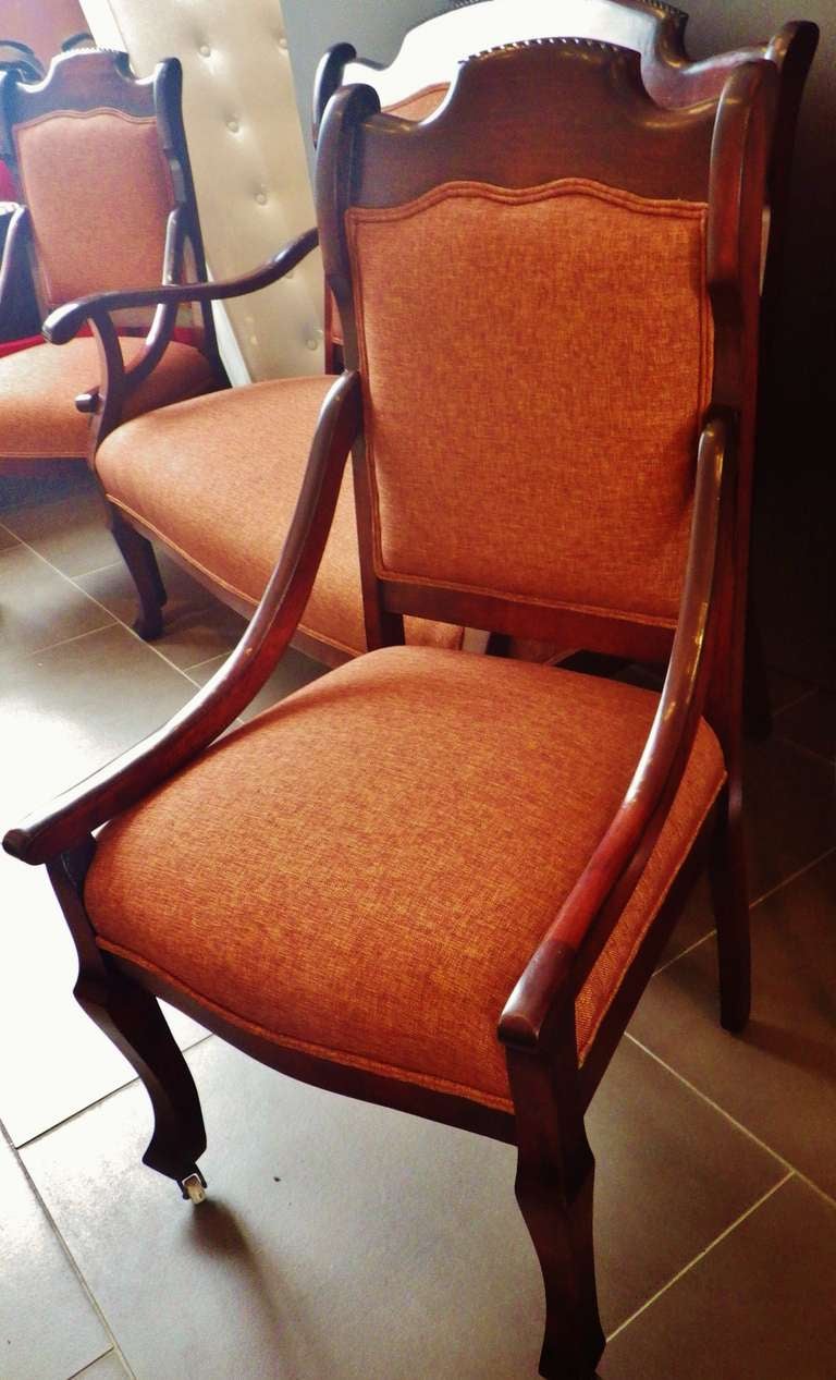 Louis Phillipe Style Chairs and Bench at 1stDibs