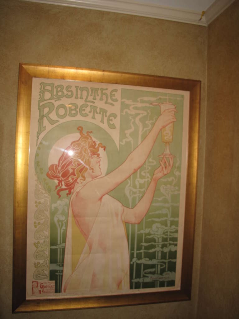 Absinthe Robette Poster by Henri Privat-Livemont at 1stDibs