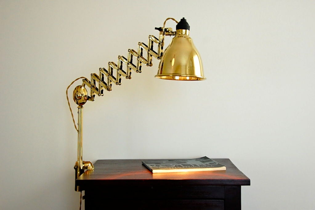 Extendable Scissor Clamp Light For Sale at 1stDibs