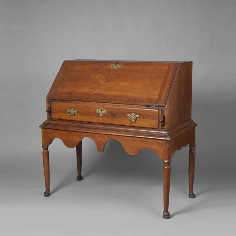 Rare Queen Anne Desk on Frame at 1stDibs