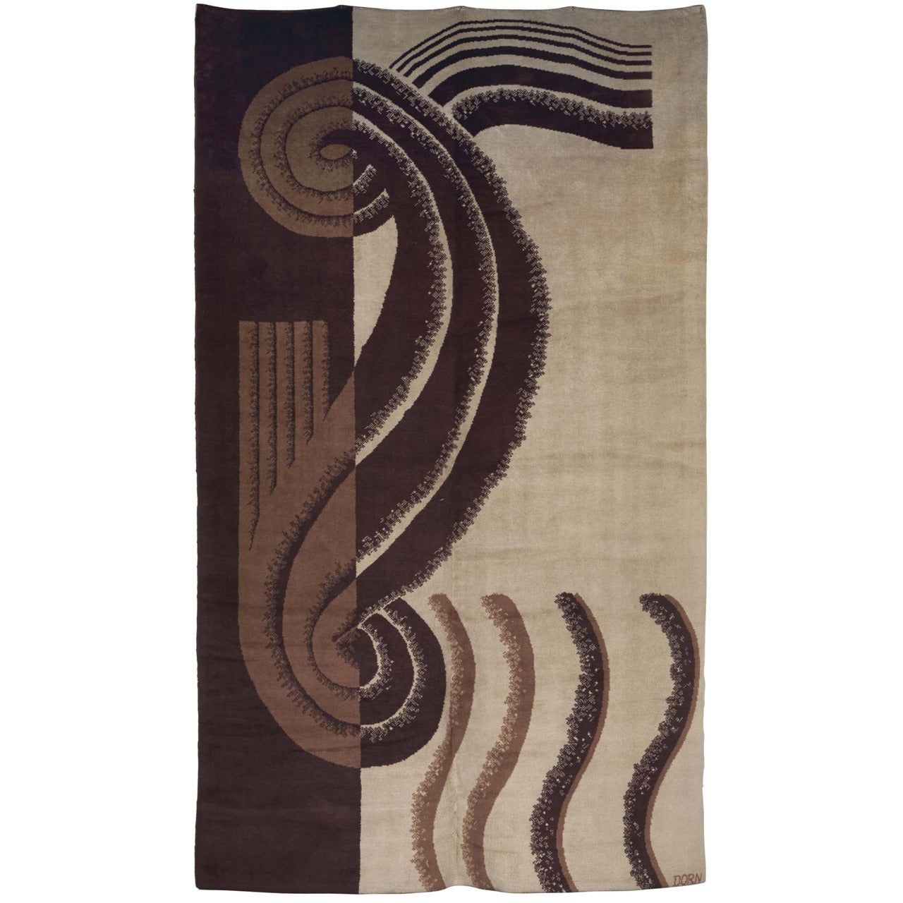 An English Deco Rug by "Marion Dorn" at 1stDibs