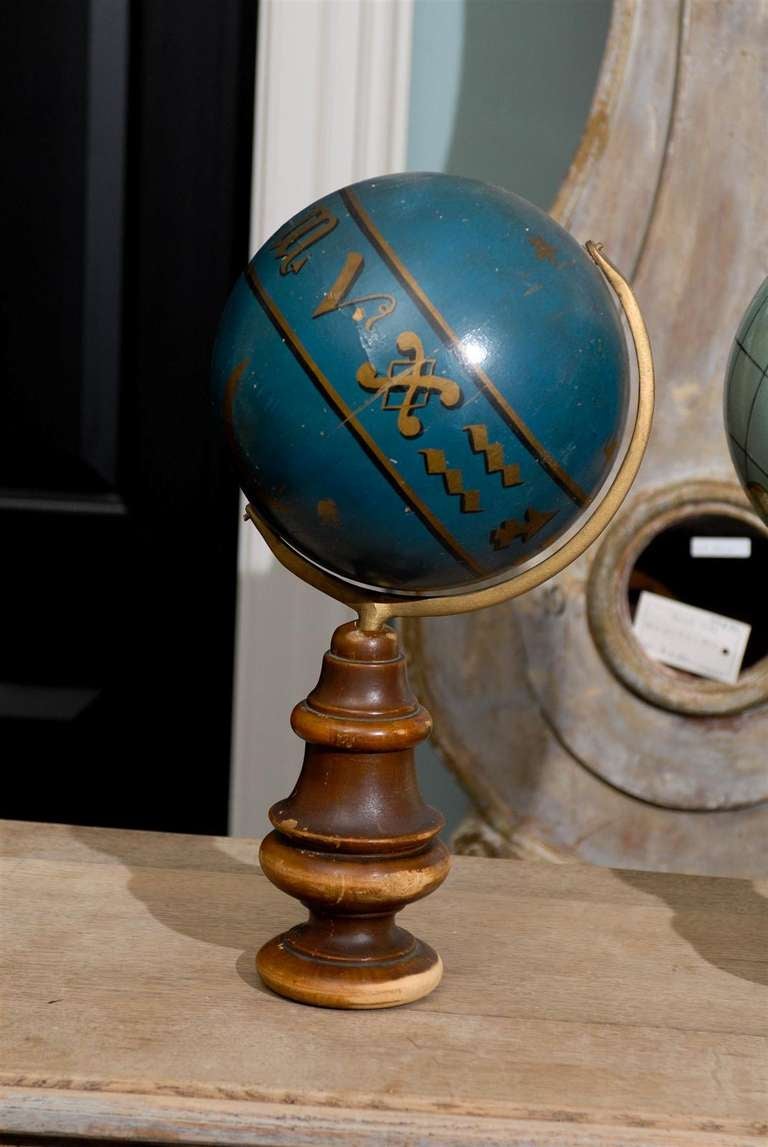 Pair of American Small Size Decorative Globes at 1stDibs