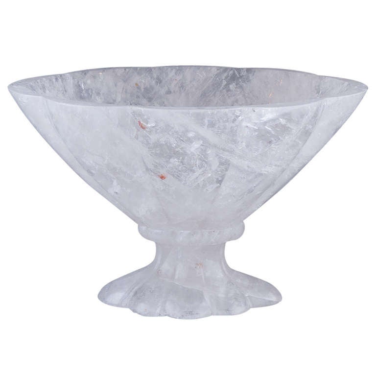 Large Rock Crystal Centerpiece at 1stDibs