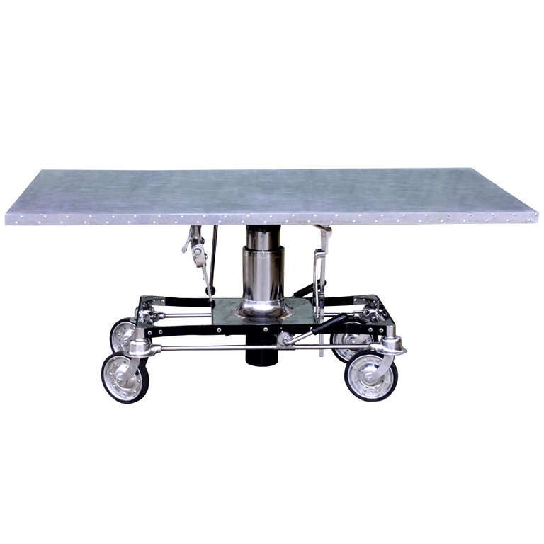 Industrial Hydraulic Table at 1stDibs