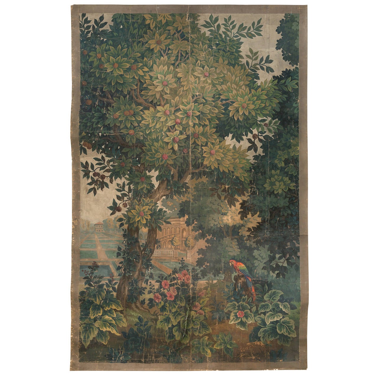 Large Tapestry Cartoon For A Verdure Tapestry at 1stDibs