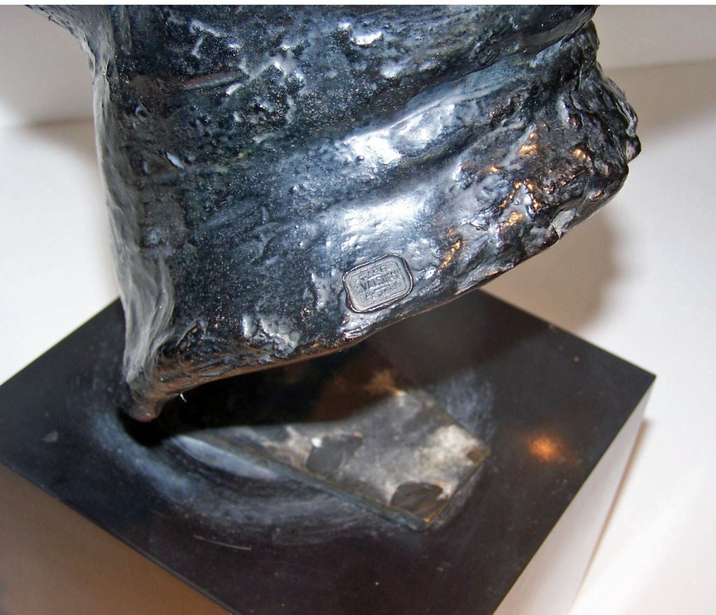 Valsuani Cire Perdue Bronze Head on Marble Base at 1stDibs | c. valsuani