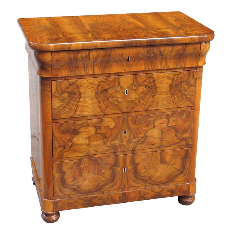 Superb Small and Exemplary German Biedermeier Chest at 1stDibs