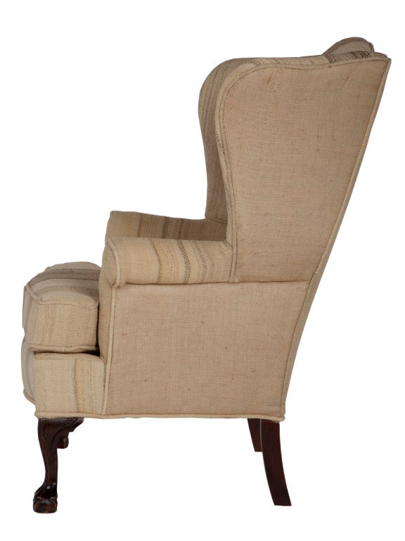 Vintage Wingback Chair at 1stDibs