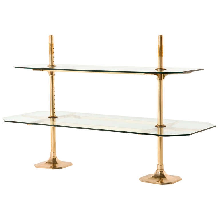Vintage Brass Display Stand at 1stDibs