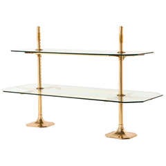 Vintage Brass Display Stand at 1stDibs