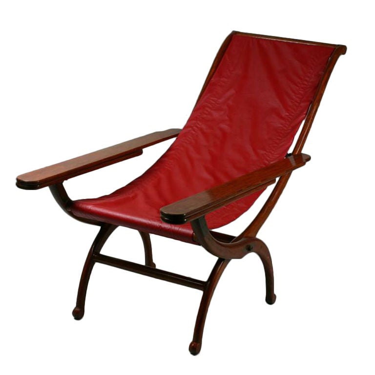 Satinwood Planters Chair For Sale at 1stDibs