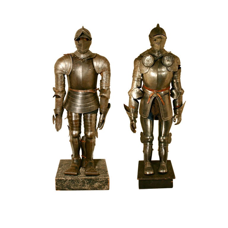 Two Full-Size Suits of Armor: Chivalry! Medieval! Knights! at 1stDibs ...