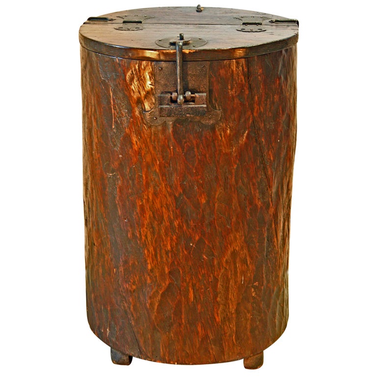 Antique Japanese Tree Trunk Wood Holder at 1stDibs