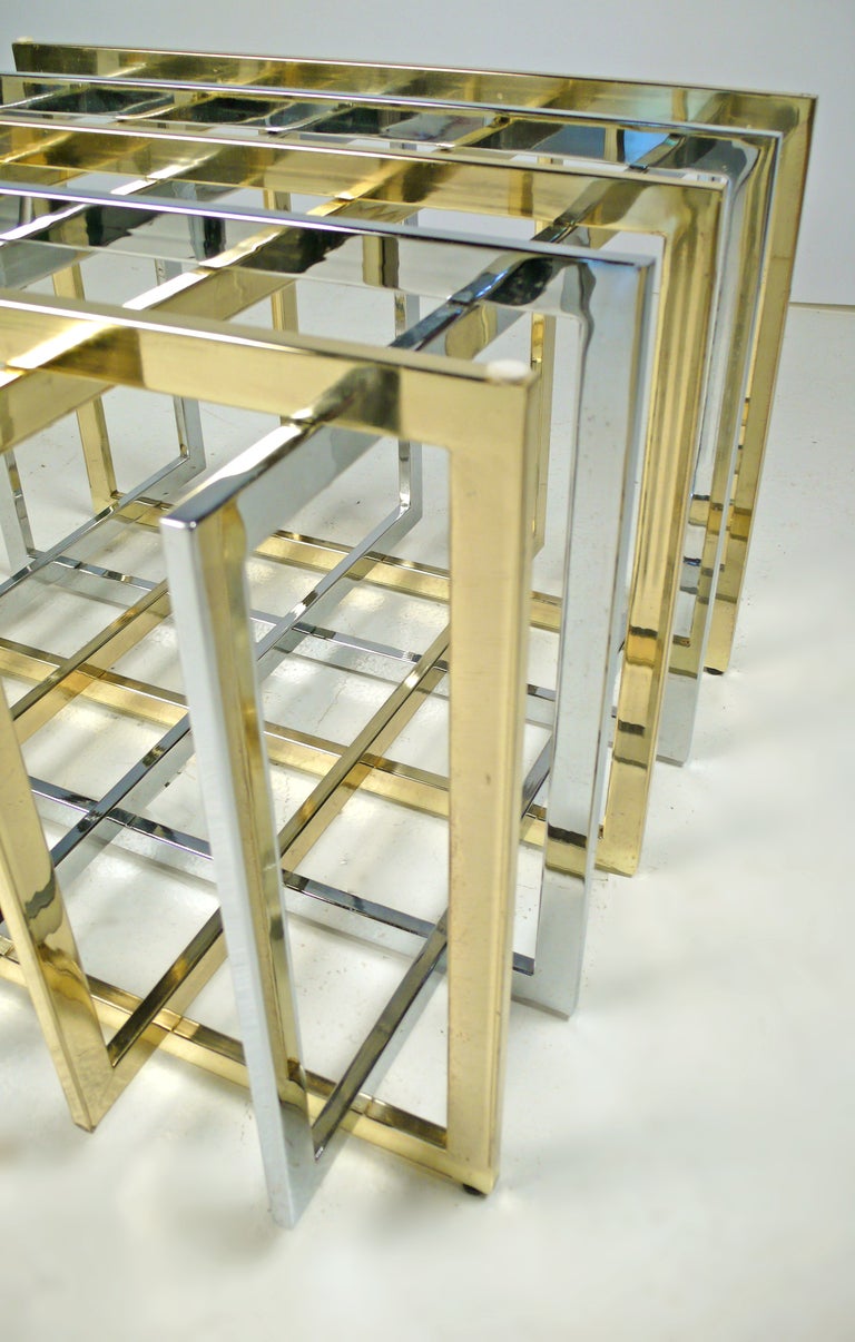Milo Baughman Glass Top Cocktail Table at 1stDibs