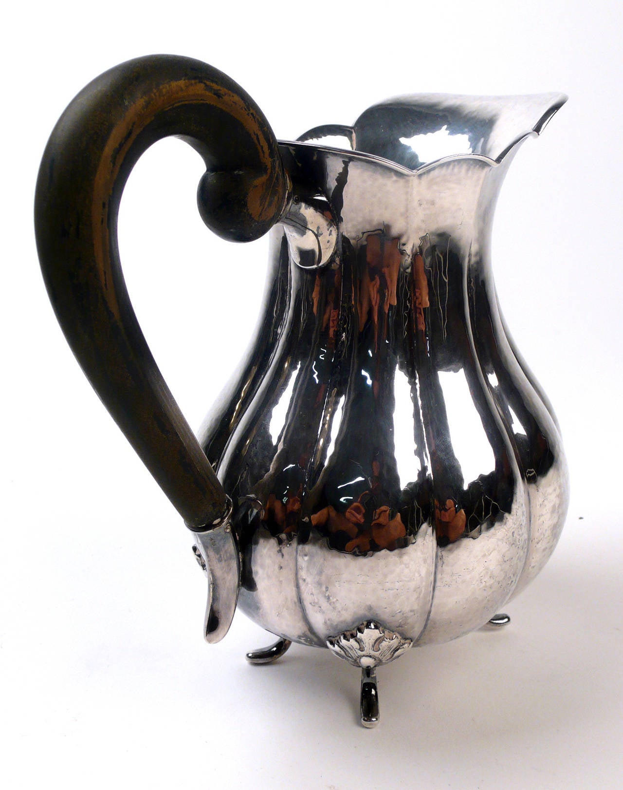 Jens Sigsaard Danish Scrolled Silver Water Pitcher at 1stDibs | silver ...