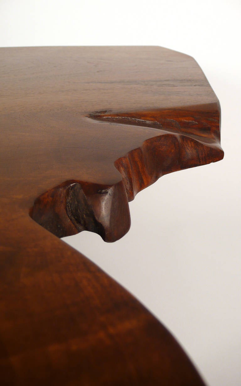 Signed George Nakashima Walnut Conoid Table at 1stDibs