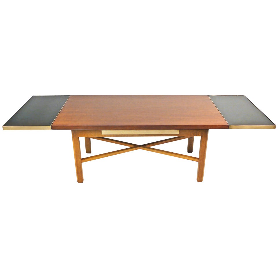 Edward Wormley Coffee Table with Retractable Extensions at 1stDibs ...