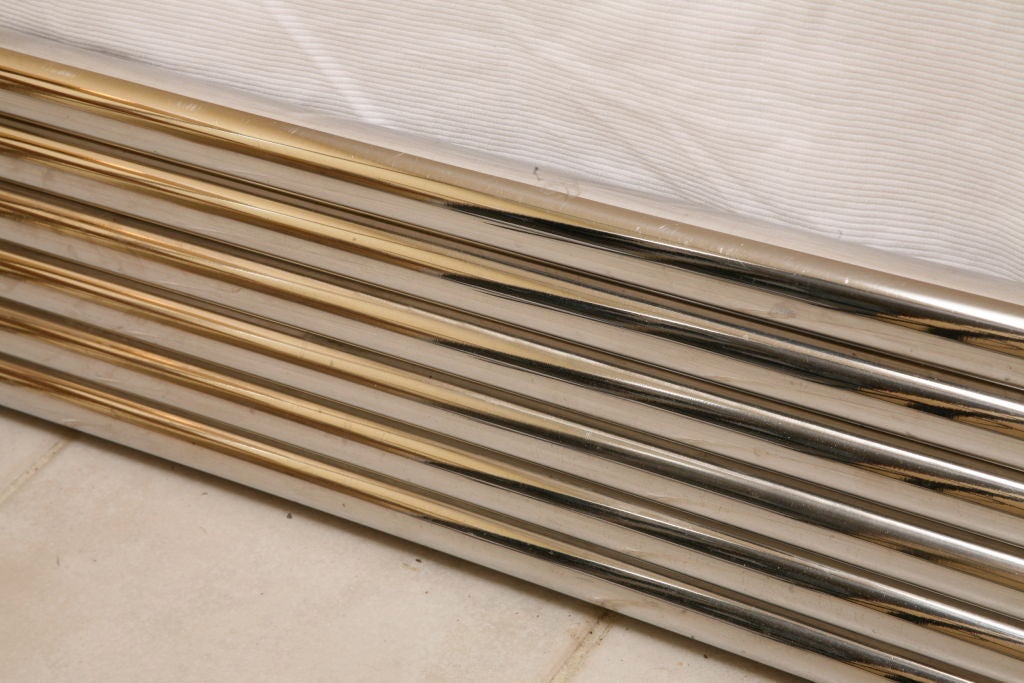 Brueton chrome "radiator" daybed (single bed size) at 1stDibs