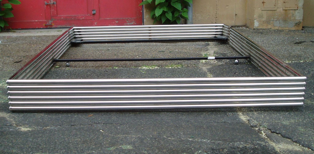 Brueton chrome "radiator" daybed (single bed size) at 1stDibs