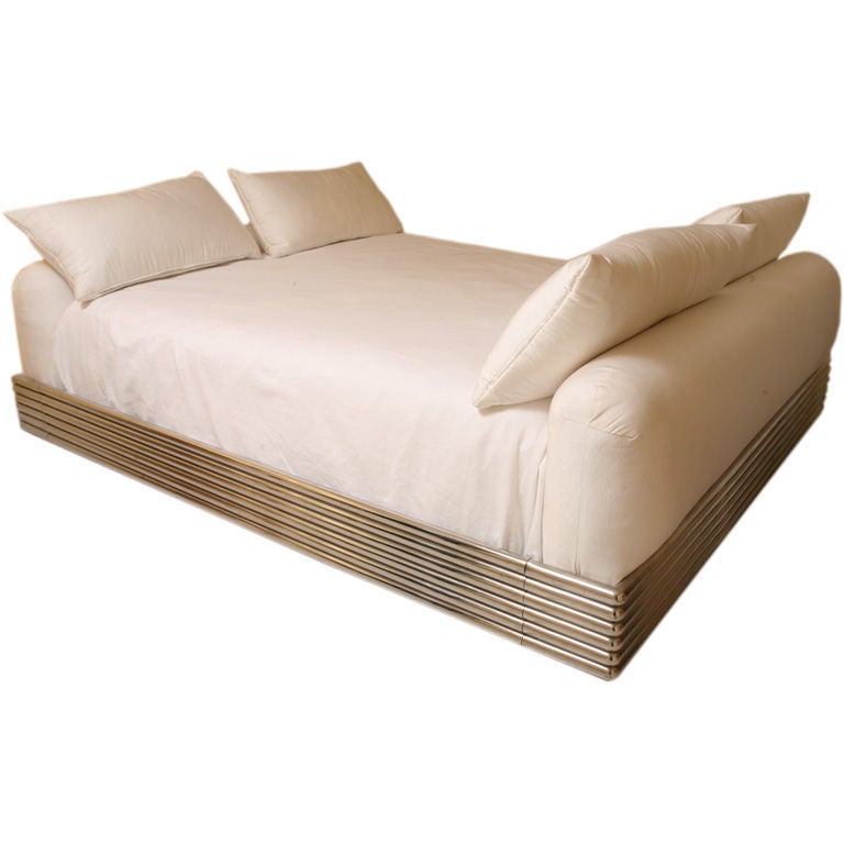 Brueton chrome "radiator" daybed (single bed size) at 1stDibs