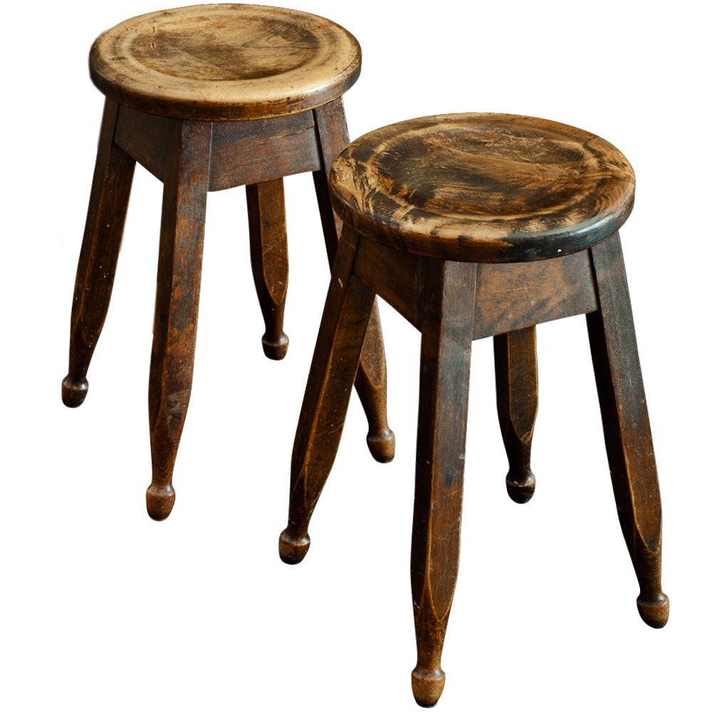 Edwardian Kitchen Stools at 1stDibs