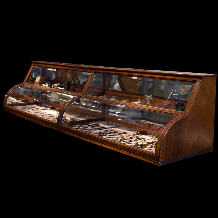 Victorian Walnut Display Counter Top at 1stDibs