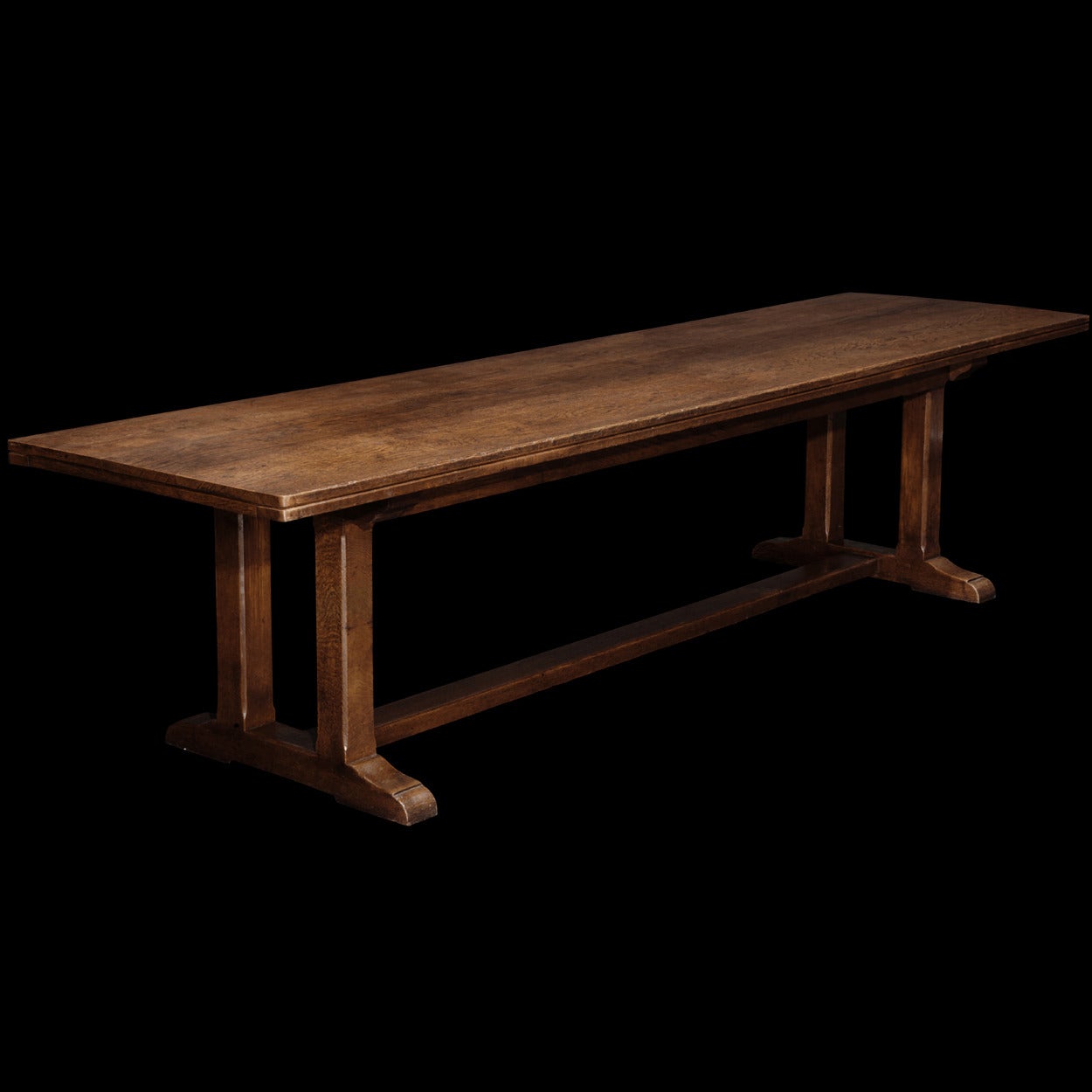 Arts and Crafts Oak Refectory Table at 1stDibs