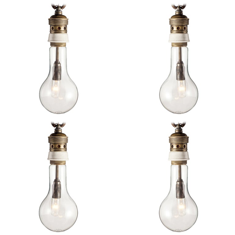 Large Italian Bulb Pendant at 1stDibs