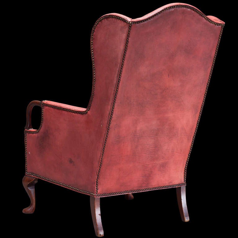 Rose Leather Wingback at 1stDibs