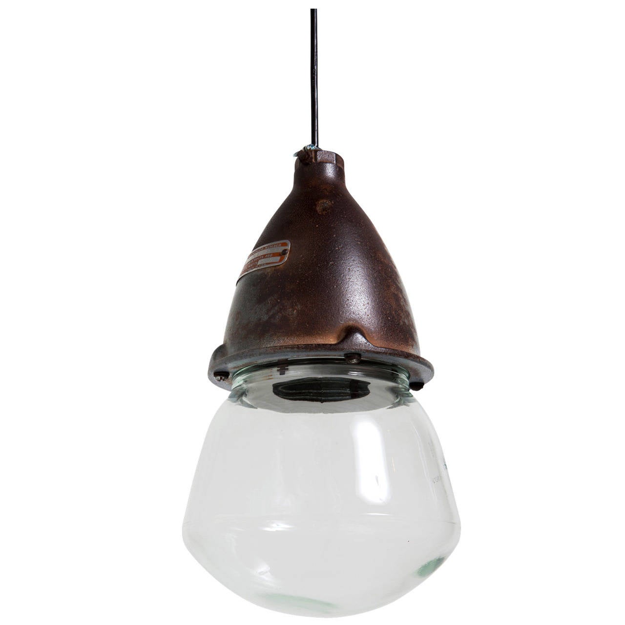 Iron Explosion Proof Pendant at 1stDibs