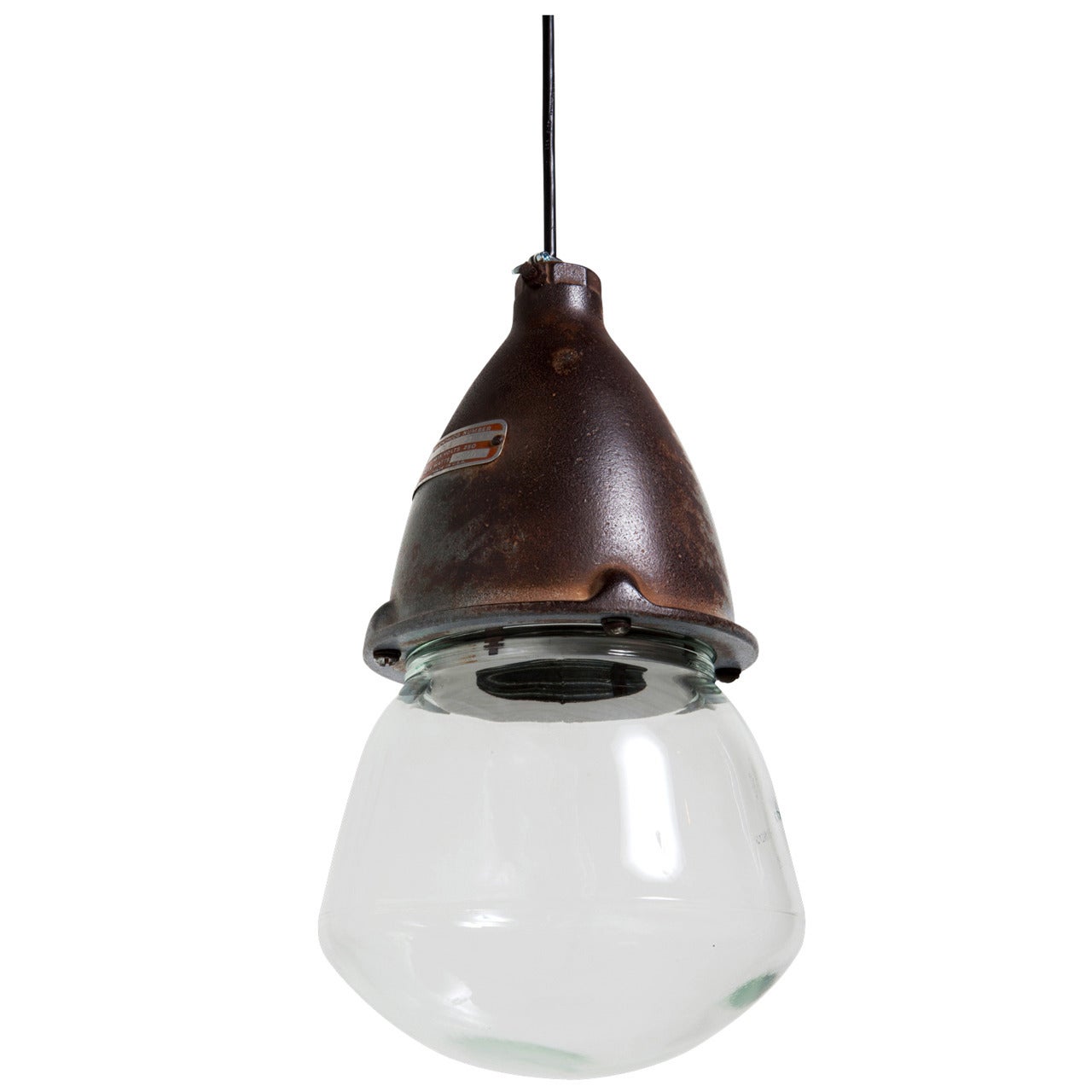 Iron Explosion Proof Pendant at 1stDibs