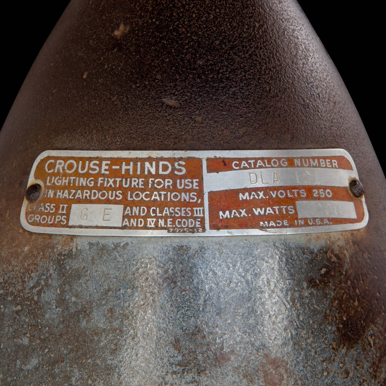 Iron Explosion Proof Pendant at 1stDibs