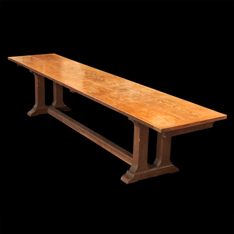 Convent Table designed by Max Gill with Ten Chairs at 1stDibs