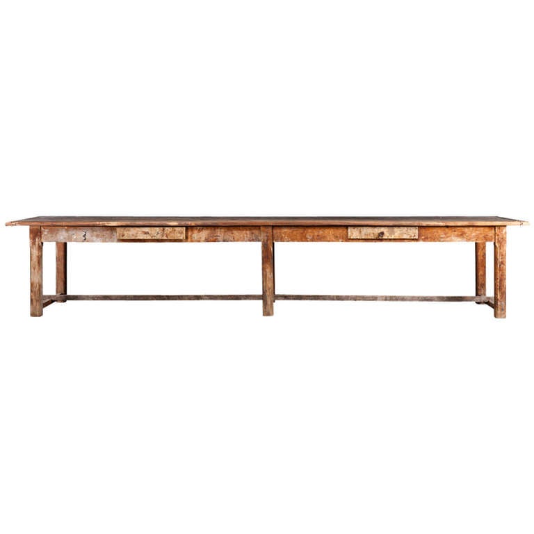 Large Draper's Work Table at 1stdibs