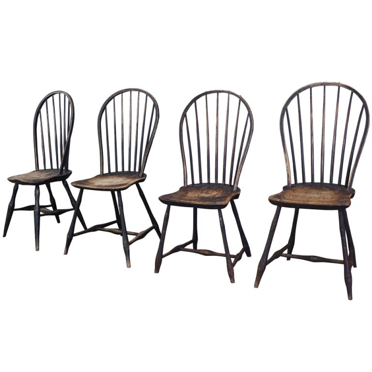 Bow Back Windsor Dining Chairs at 1stDibs