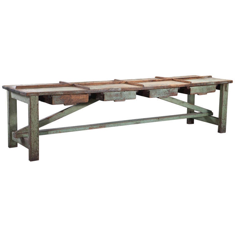 Eight Section Work Table at 1stDibs